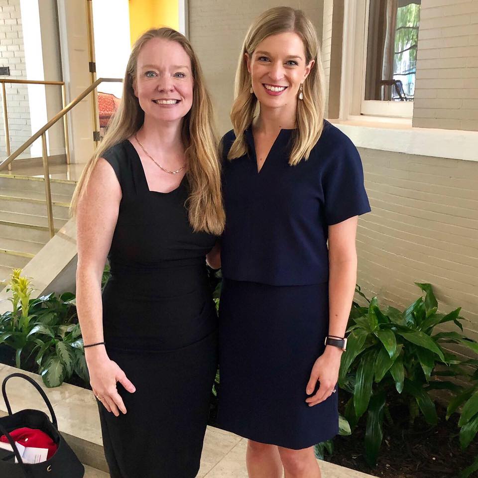 Aimee Pingenot Key and Lindsey Obenhaus speaking at the Dallas Bar ...